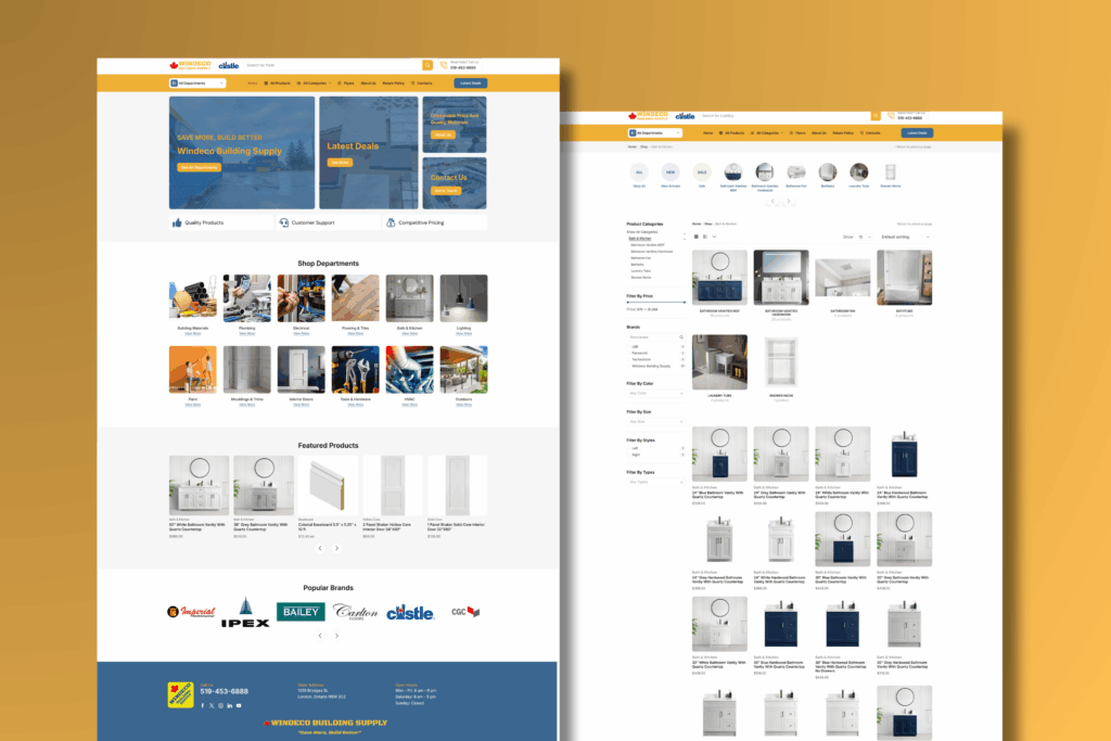 Building Material Supplier Catalog Website Design WooCommerce - Alstra Solutions